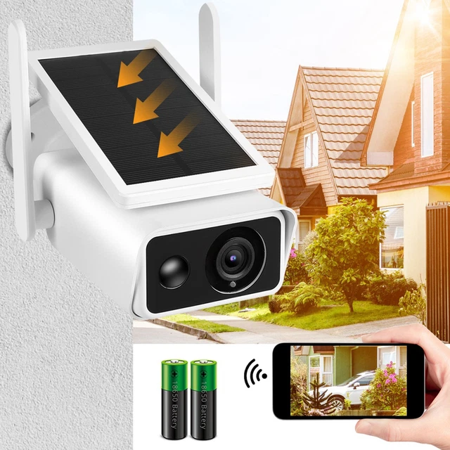 1080P SOLAR CAMERA Outdoor Wireless Surveillance Rainproof Remote Night ...