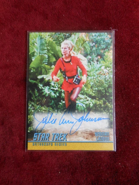 STAR TREK TOS Archives & Inscriptions A307 Julie Ann Johnson Autograph ...