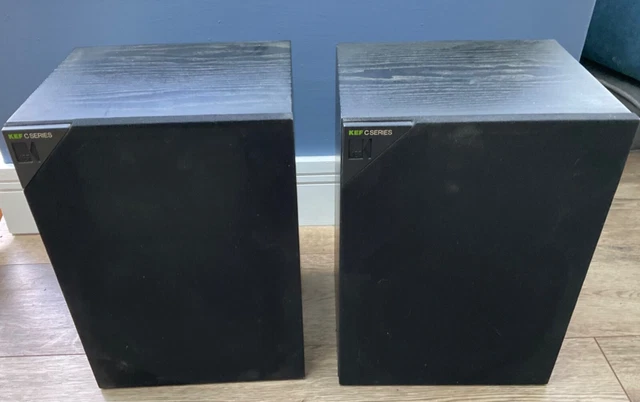 KEF C20 BOOKSHELF Speakers - 100W 8 ohm - SP3053 - C Series with Grills £40.00 - PicClick UK