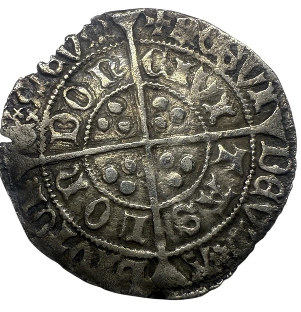 EDWARD IV SECOND Reign, Groat, MM Pierced Cross With Pellet S2098 £275. ...