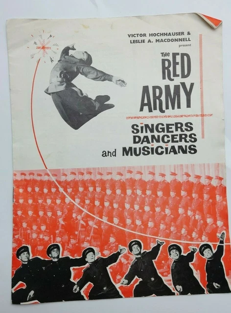 THE RED ARMY Singers & Dancers Theatre programme 1950's 2 unidentified ...