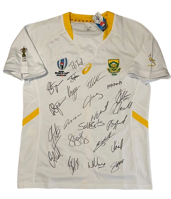 SOUTH AFRICA SPRINGBOKS Team Signed World Cup 2019 Rugby Shirt With COA ...