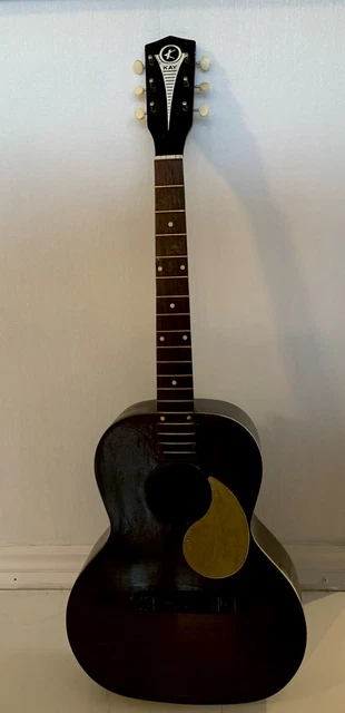 VINTAGE 1950-1960 GUITAR 6 Strings Acoustic Kay Made In USA 38.5 In ...