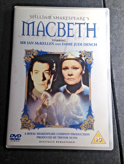 SHAKESPEARE'S MACBETH - Ian McKellen & Judi Dench DVD Free UK Post £4. ...