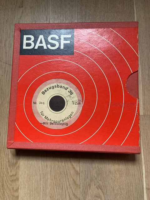 ORIGINAL BASF ALIGNMENT reference Levels calibration tape 1" rare! With ...