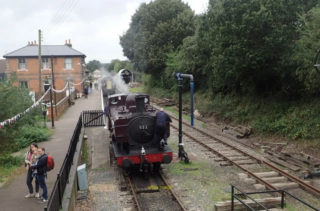 PHOTO 12X8 STEAM at Ongar station The Eastern Counties Railway Loughton ...