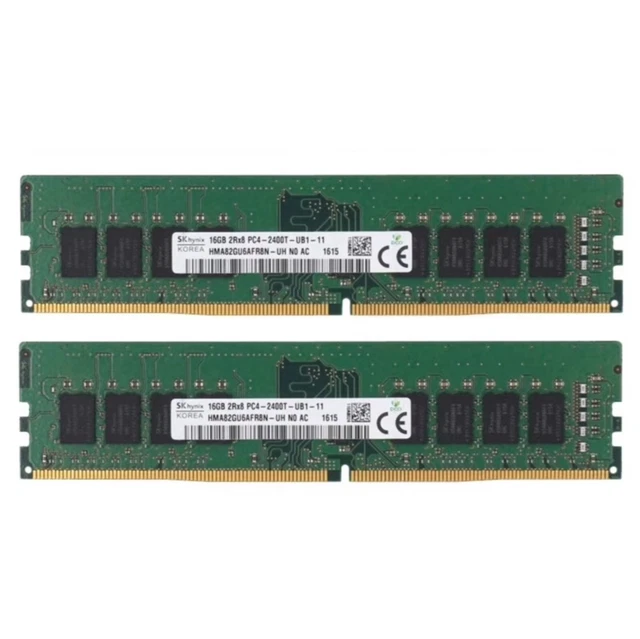 HYNIX DDR4 32GB (2X16GB) 2400MHz PC4-19200 288-Pin 2RX8 UDIMM Desktop ...
