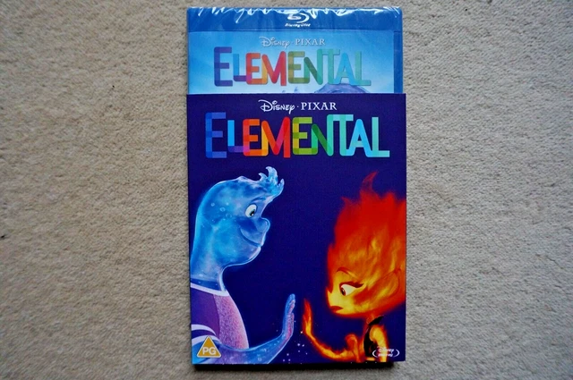 BLU-RAY DISNEY PIXAR Elemental With New Sleeve Art Brand New Sealed Uk ...