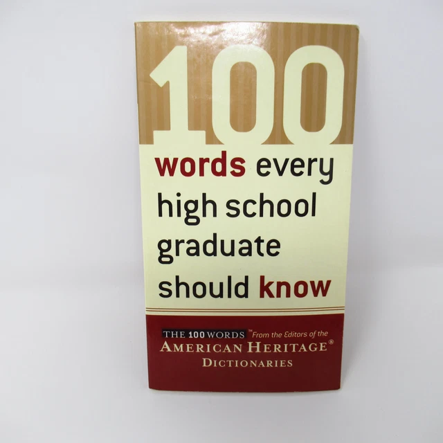 100 WORDS EVERY High School Graduate Should Know - Paperback $4.95 ...