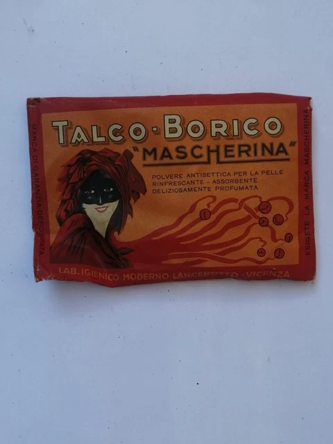 TALCO BORICO MASCHERINA Vintage EUR 9,00 - PicClick IT