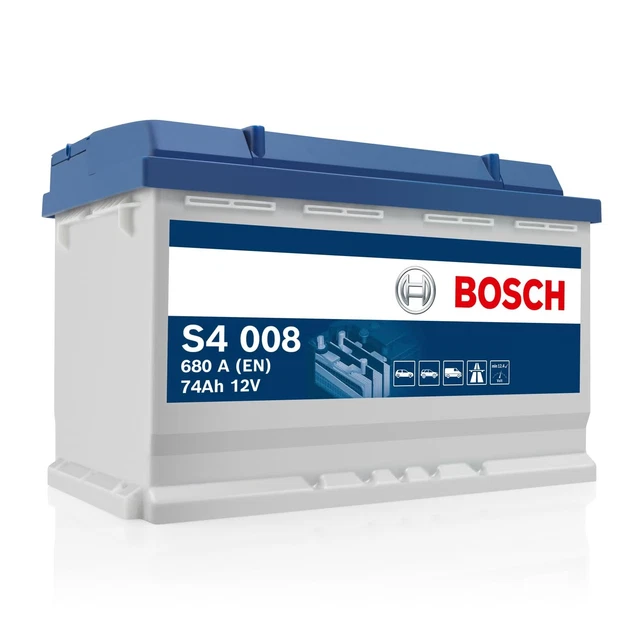 BOSCH S4 008 Car Battery 74 A/h - 680 A - 12 V Battery, Type 096, Lead ...