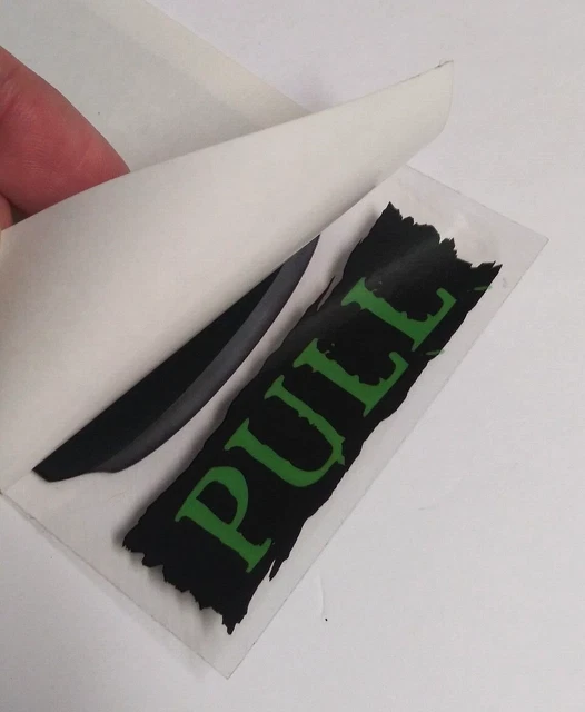 MONSTER ENERGY DRINK PUSH/PULL Glass Door Sticker - Surf Skate Shop 7.5 ...