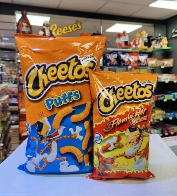 CHEETOS JUMBO PUFFS & Cheetos Flamin Hot Crunchy USA Import £16.99 - PicClick UK