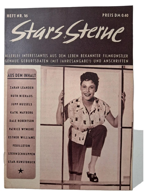 STARS + STERNE Heft 16: Filmkünstler Biografien Adressen Vintage ...