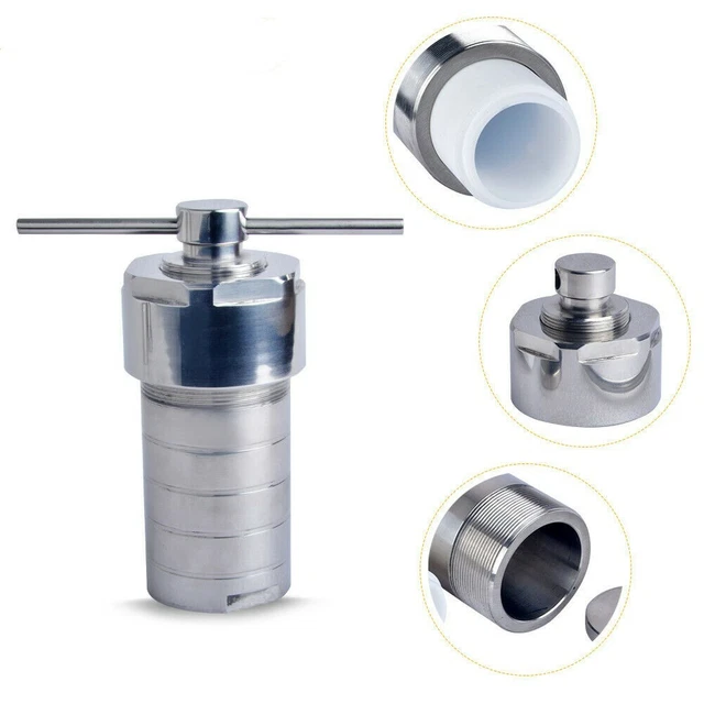 HYDROTHERMAL AUTOCLAVE REACTOR + PTFE Chamber Hydrothermal Synthesis ...
