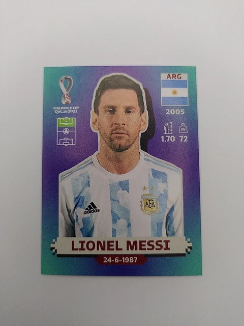 LIONEL MESSI-QATAR 2022 Panini World Cup Sticker-ARG 20 £7.00 - PicClick UK