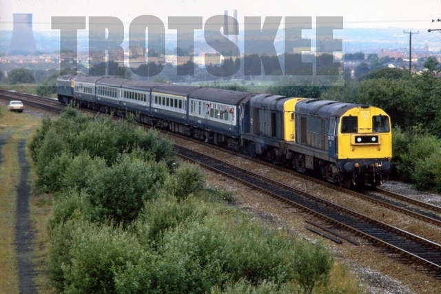 35MM SLIDE BR British Rail Diesel Loco Class 20 20173 Hindley 1985 ...