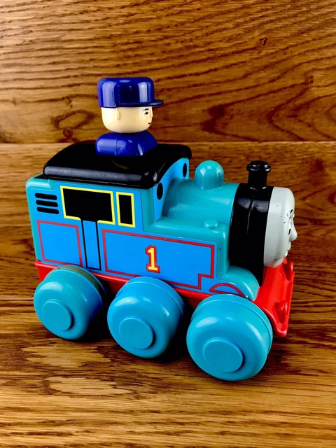 TOMY THOMAS THE Tank Engine Push & Go giocattolo Britt Allcroft vintage ...