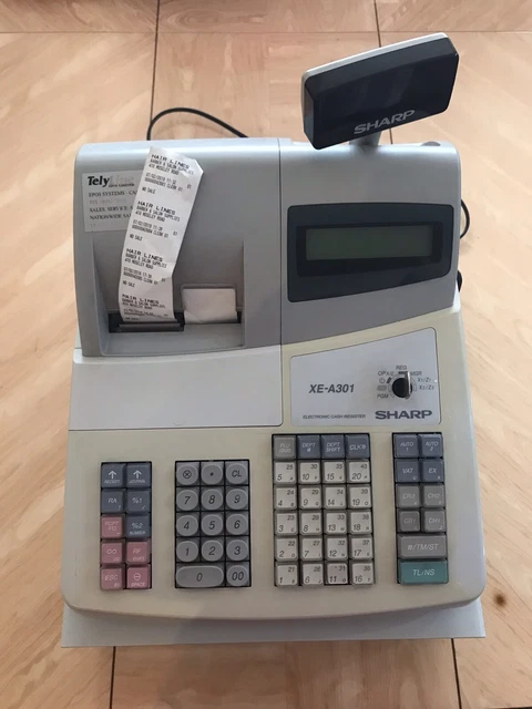 SHARP XE A301 Electronic Cash Register Till Plus 60 Receipt Rolls £130. ...