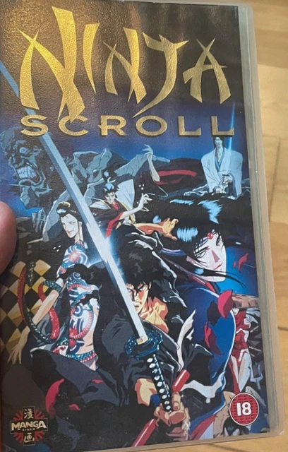 NINJA SCROLL VHS (1995) Manga Video MANV 1070 Classic 90s Anime, Rare ...
