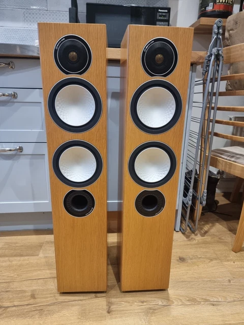 MONITOR SILVER 6 Floor Standing Speakers, with box. Immaculate Used ...
