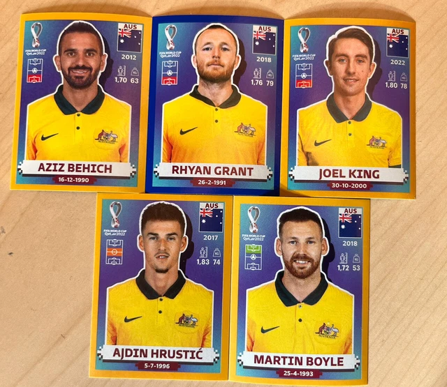 PANINI FIFA WORLD Cup Qatar 2022 Gold Border Parallel Lot - AUSTRALIA £ ...