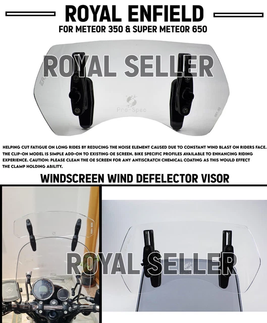 ROYAL ENFIELD METEOR 350 & Super Meteor 650 “Windbreaker Defelector ...