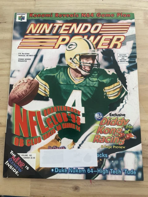NICE! NINTENDO POWER 102 November 1997 with Diddy Kong Poster & ALL ...