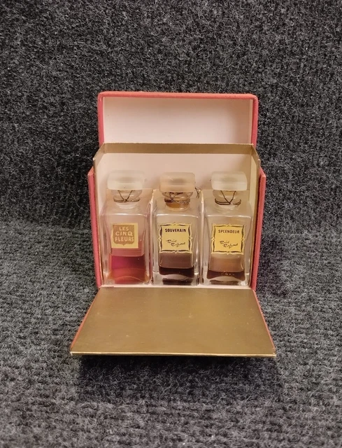 ANCIEN COFFRET PARFUMS Les cinq fleurs de Molines Collection Parfums ...