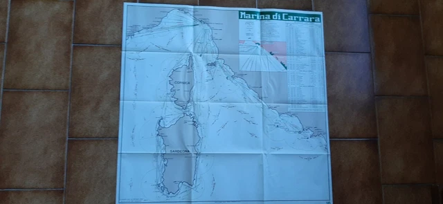 TOSCANA-CARRARA-VERSILIA-MAPPA-NAUTICA-CROCIERE-1960- ORIGINALE ! EUR 8 ...