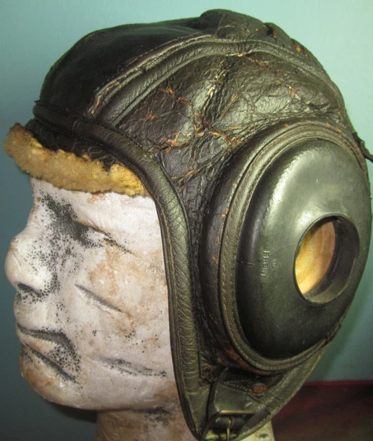 WW2 USA AIR flight cap helmet bomber casque stahlhelm casco elmo 胄 2GM ...