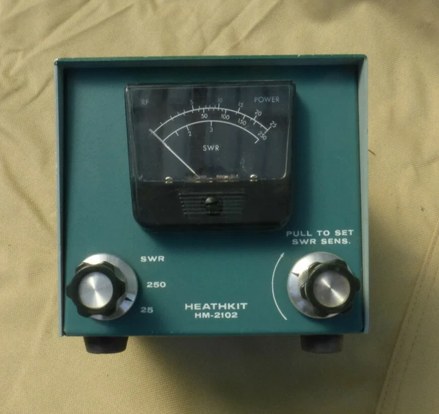 HEATHKIT HM-2102 HAM Radio 25/250W VHF SWR Bridge/Wattmeter with manual ...