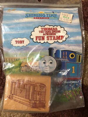 RUBBER STAMP “TOBY” Thomas the Tank Engine Train Shining Time Station ...