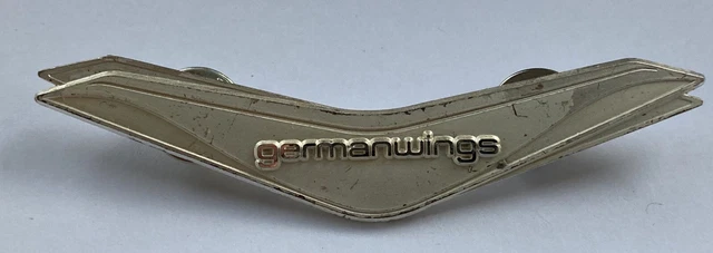 GERMANWINGS AIRLINES GERMANY CABIN CREW STEWARDESS WING BADGE 2002 $99. ...
