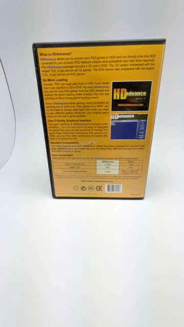 SONY PS2 PLAYSTATION 2 HD Advance USB Extreme Hard Drive HDD Tool ...