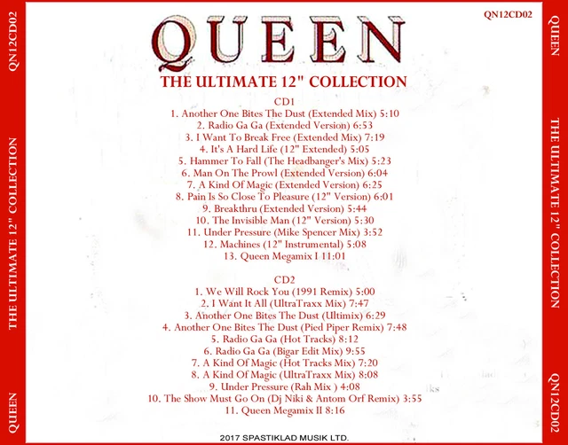 QUEEN &THE ULTIMATE 12" Collection" (24 Extended or Remix Tracks!) £13. ...