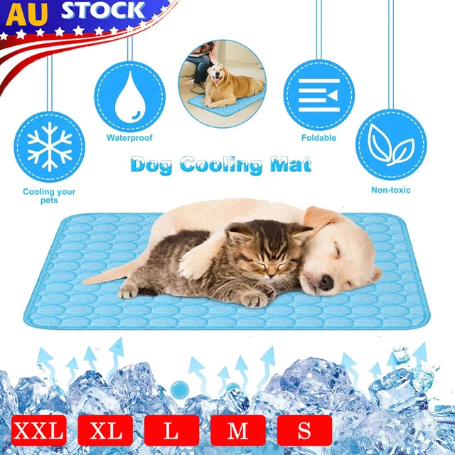 1/2PCS PET COOLING Mat Dog Cat Non-Toxic Bed Puppy Self-cool Summer Ice ...