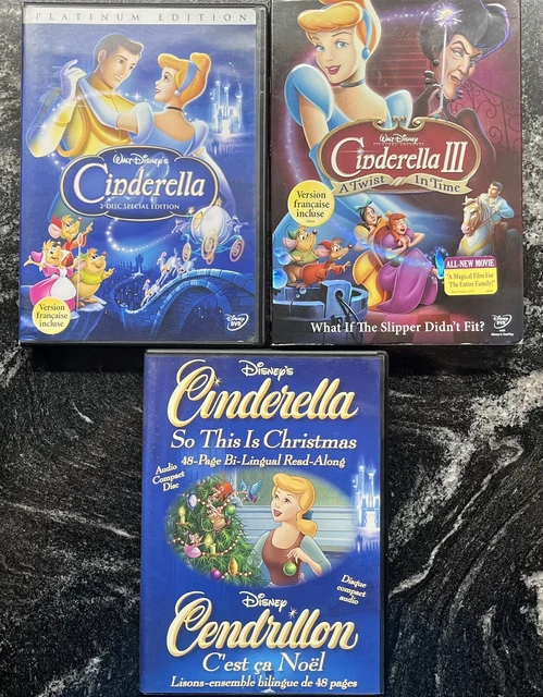 CINDERELLA & 3 DVD 2-Disc Set Special Edition Platinum Collection ...