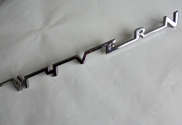 VAUXHALL WYVERN Chrome Metal Script Badge J Wray Ltd Original 27cm £32. ...