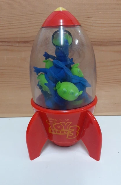 DISNEY PIXAR TOY Story 3 Alien Claw Grabber Red Rocket. With 8 Aliens ...