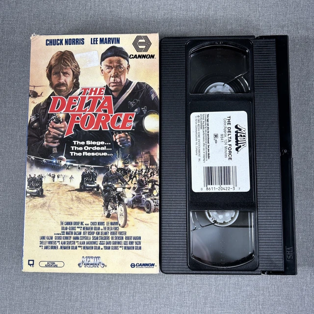 THE DELTA FORCE 1986 VHS Chuck Norris Movie £6.25 - PicClick UK