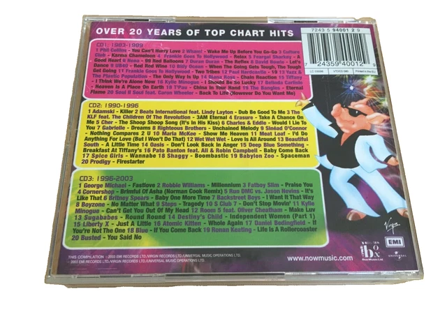 NOW THAT'S WHAT I CALL MUSIC DECADES THE DELUXE EDITION 3 x CD ALBUM ...