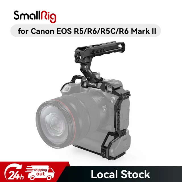 SMALLRIG R5 R6 R5 C Camera Cage for Canon EOS R5/R6/R5 C with ARRI Top ...