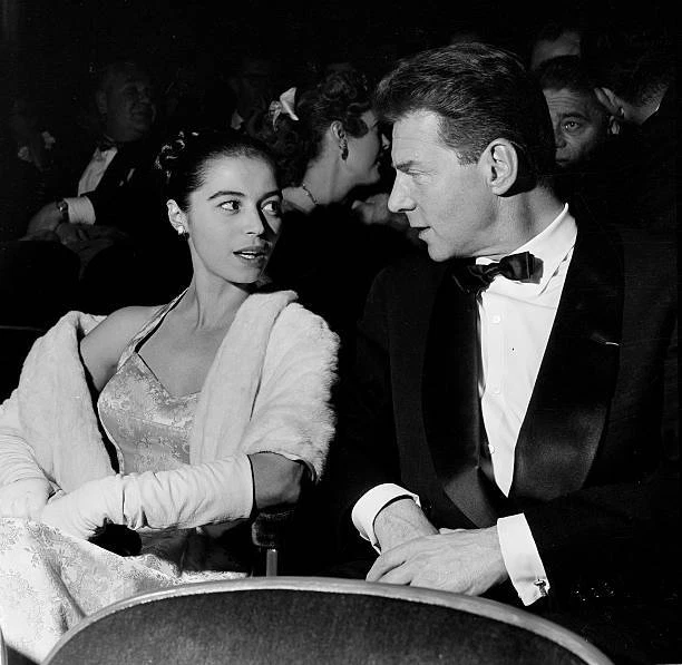 ACTRESS MARISA PAVAN With Husband Actor Jean Pierre Aumont 1956 OLD ...