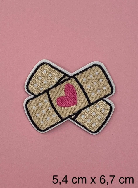 BÜGELBILD, PATCH, AUFNÄHER,FLICKEN KRANKENSCHWESTER/HEFTPFLASTER/NURSE/PINK/HERZ EUR 4,95 ...