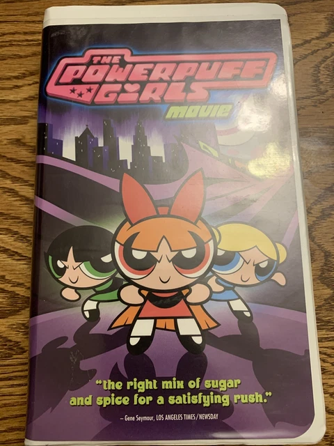 THE POWERPUFF GIRLS Movie VHS Cartoon Network 2002 Clamshell w/ Dexter ...