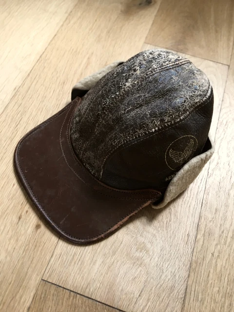 WW2 B-2 CAP USAAF WW2 Shearling Cap WW2 Hat USAAF B-2 Leather Flight ...