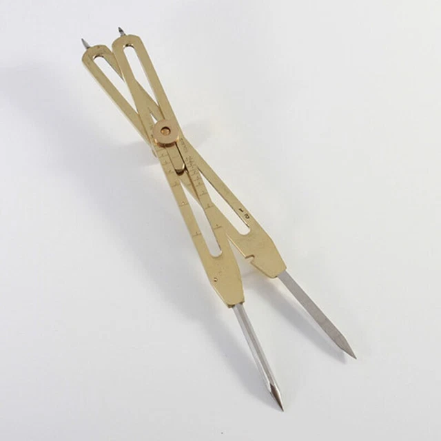 BRASS DRAFTING TOOL 9" Straight proportional Chart Dividers Compass ...