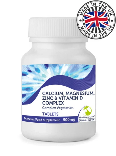 CALCIUM MAGNESIUM ZINC & Vitamin D Tablets Complex Bottle x 30 £5.07 ...