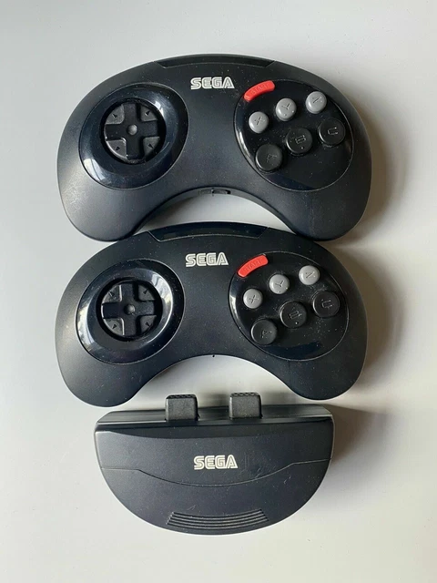 SEGA MEGA DRIVE Original 6 Button Wireless Controllers Game Pad £70.00 ...